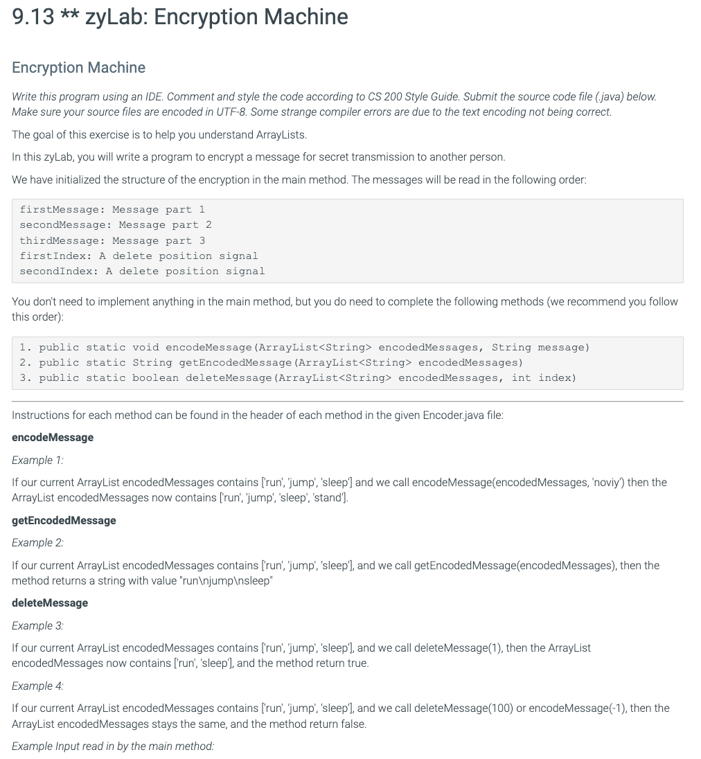 Solved Encryption Machine Write this program using an IDE. | Chegg.com