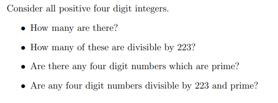 Solved Consider all positive four digit integers. • How many | Chegg.com