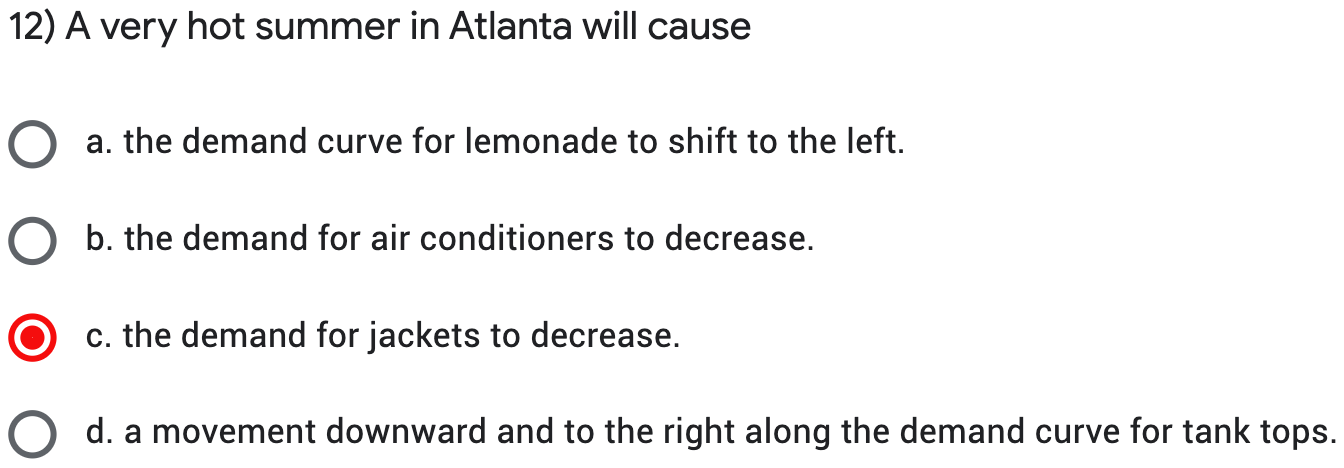 Solved Why Is The Answer A Decrease In The Price Of Chegg