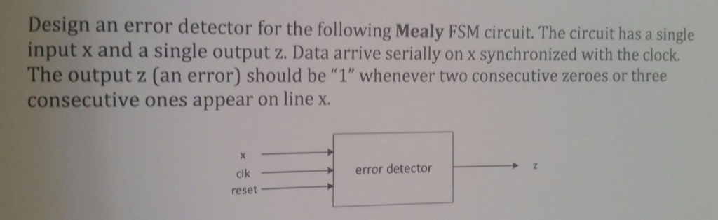 Solved a) draw the state diagram b) obtain the state table | Chegg.com