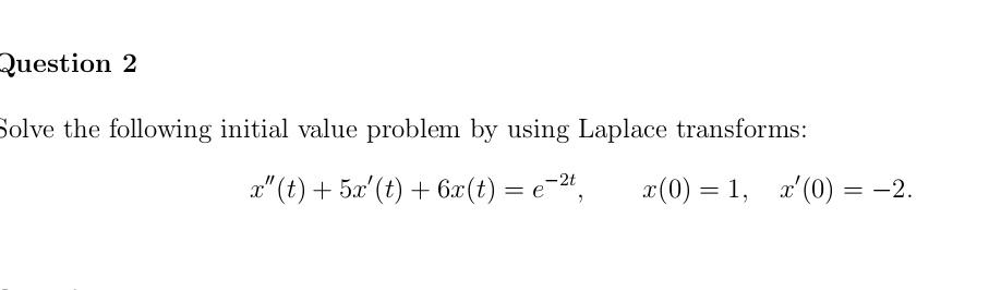 Solved olve the following initial value problem by using | Chegg.com Solved olve the following initial value problem by using | Chegg.com