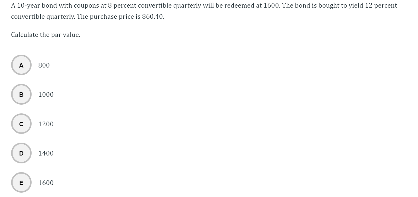Solved A 10-year bond with coupons at 8 percent convertible | Chegg.com