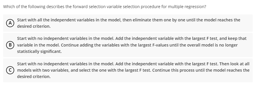 Solved Which of the following describes the forward | Chegg.com