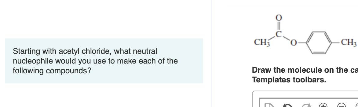 Solved Starting with acetyl chloride, what neutral | Chegg.com