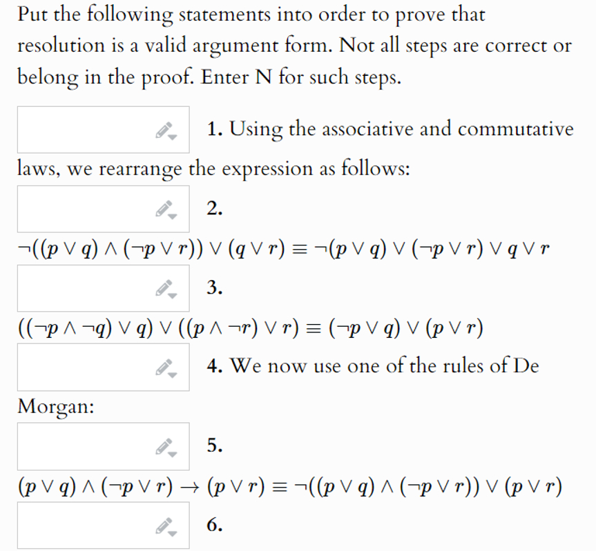 Put the following statements into order to prove | Chegg.com