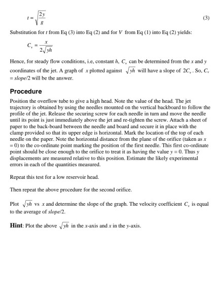 Solved EXPERIMENTAL PROCEDURE Objective To determine the | Chegg.com