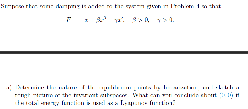 Solved Invariant subspace here is for the linear system | Chegg.com