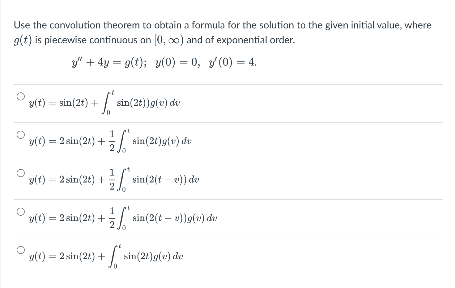 Solved Use the convolution theorem to obtain a formula for | Chegg.com
