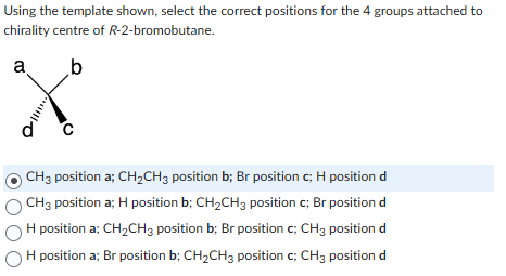 Solved Using the template shown, select the correct | Chegg.com