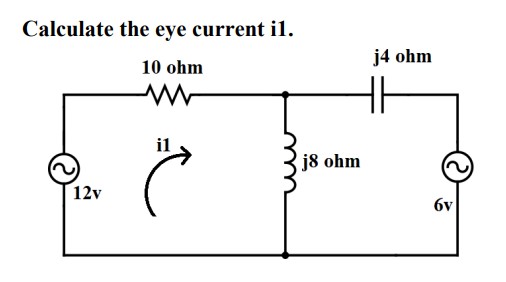 Solved Calculate the eye current i1. | Chegg.com