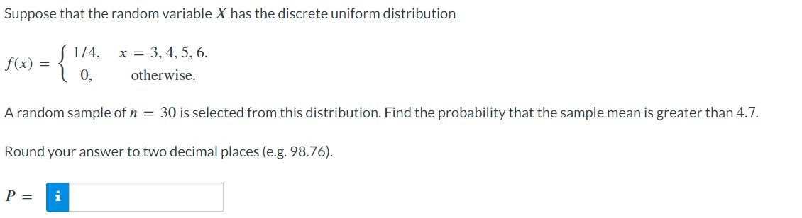 Solved Suppose that the random variable X has the discrete | Chegg.com