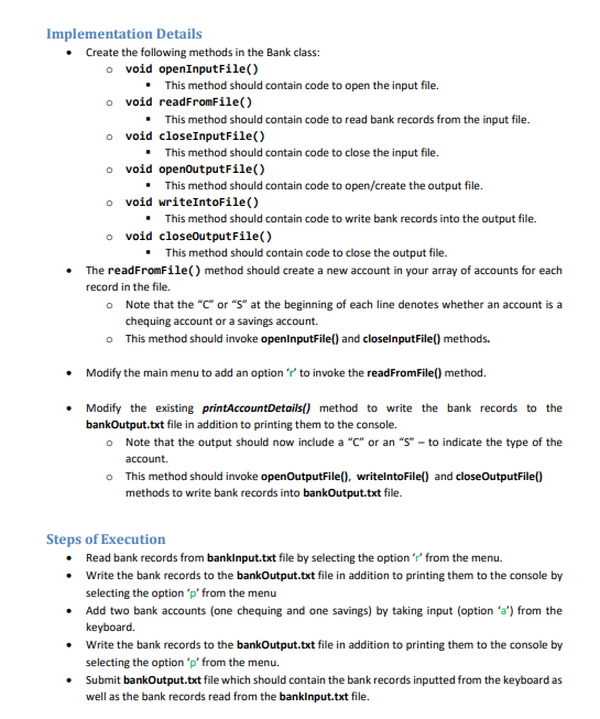 Solved Requirements Using the example code contained in the | Chegg.com