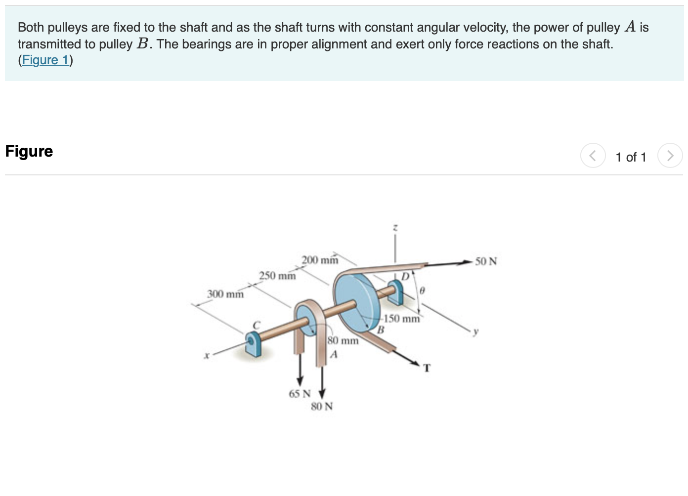 Solved Both pulleys are fixed to the shaft and as the shaft | Chegg.com