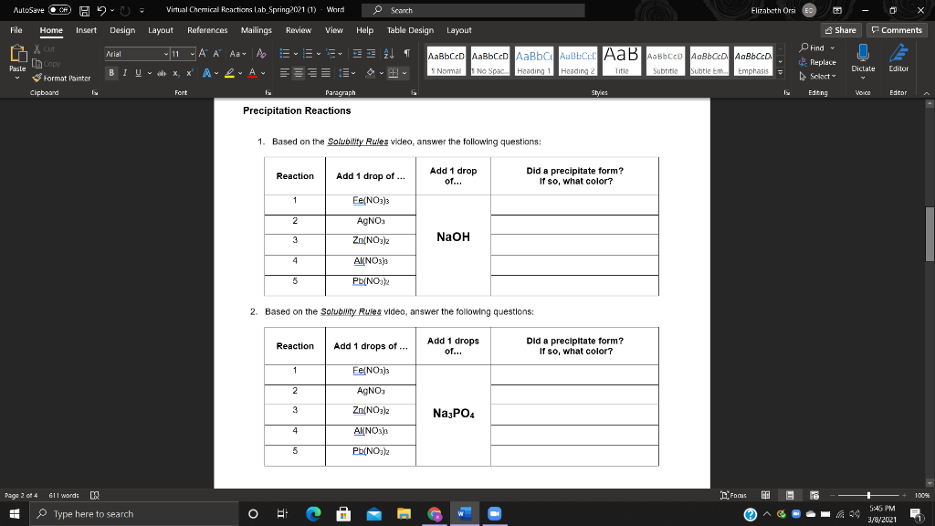 Solved AutoSave Of) H2.c Virtual Chemical Reaction Lab | Chegg.com