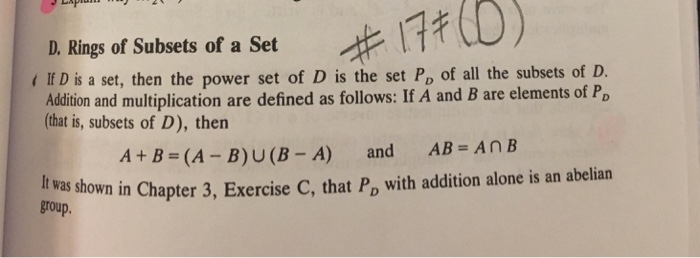 Solved Examples of Quotient Rings In each of the following, | Chegg.com