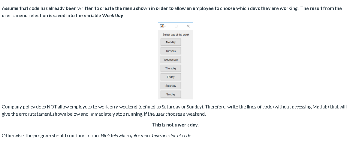 Solved: Assume That Code Has Already Been Written To Creat... | Chegg.com
