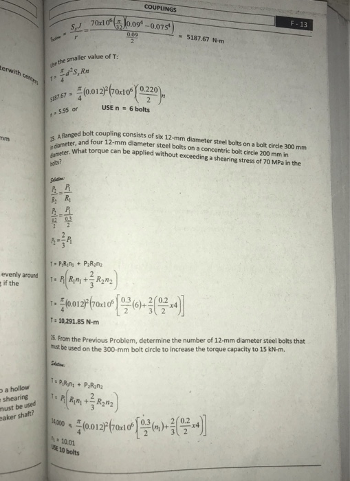 Solved Coupling (Machine Design) question 11 | Chegg.com Solved Coupling (Machine Design) question 11 | Chegg.com