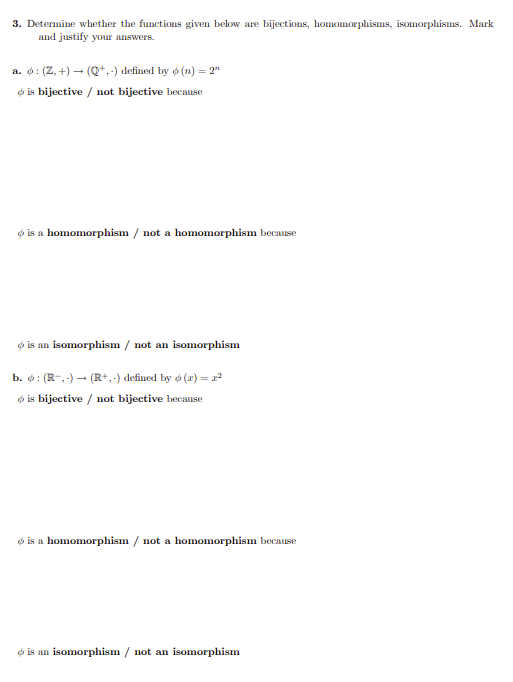Solved 3. Determine whether the functions given below are | Chegg.com