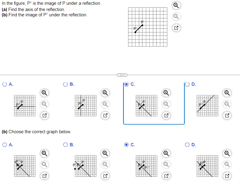 Solved In the figure, P′ is the image of P under a | Chegg.com