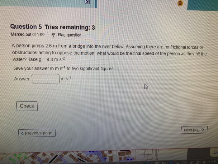 Solved Question 5 Tries remaining: 3 Marked out of 1.00 P | Chegg.com