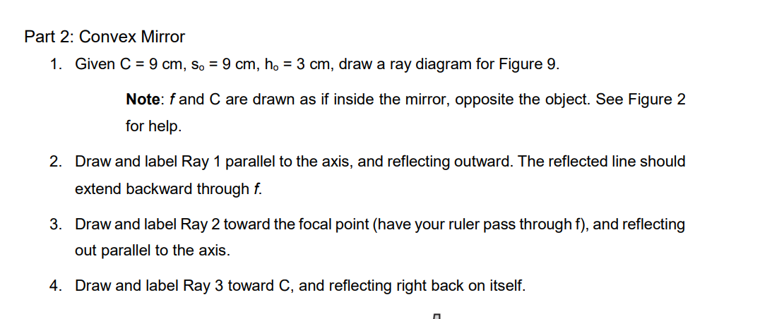 1. Print the ray diagrams provided in Figure 8, 9, | Chegg.com
