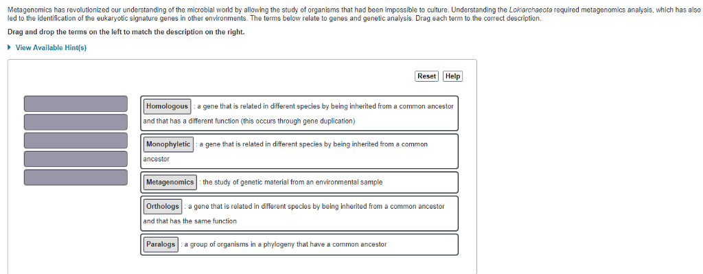 Solved Metagenomics has revolutionized our understanding of | Chegg.com
