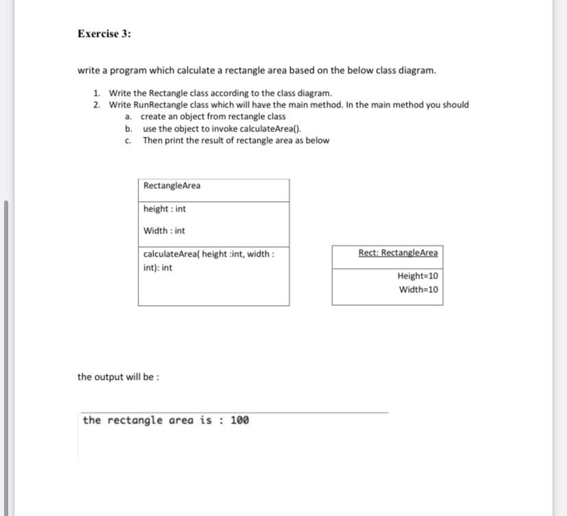 Solved Exercise 3: write a program which calculate a | Chegg.com