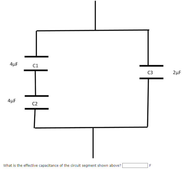 Solved What is the effective capacitance of the circuit | Chegg.com