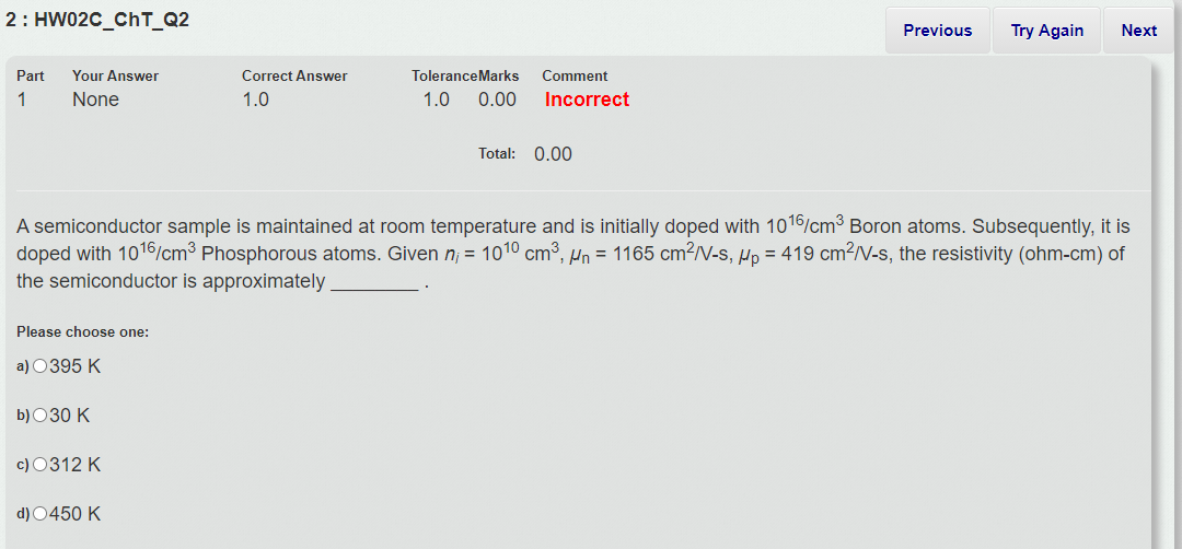 Solved 2: HW02C_CHT_Q2 Previous Try Again Next Part Your | Chegg.com