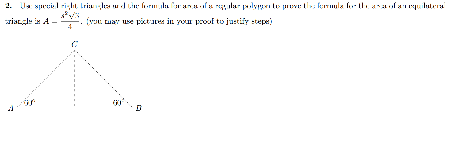 Solved 2. Use special right triangles and the formula for | Chegg.com