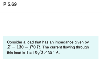 Solved Part A) Is the load inductive or capacitive? Part B) | Chegg.com
