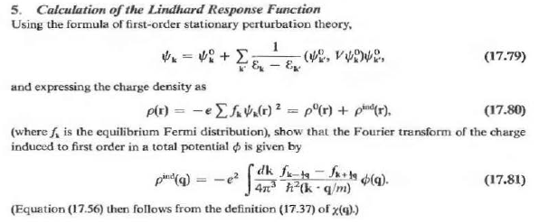 Solved 5 Calculation Of The Lindhard Response Function