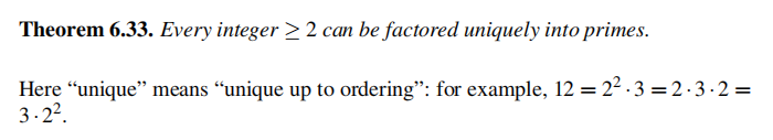 Solved Theorem 6.33. Every integer > 2 can be factored | Chegg.com