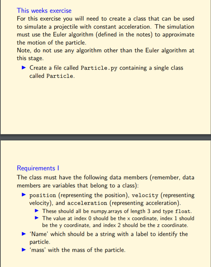 Solved Week 6 Exercise 1 This exercise forms the first part | Chegg.com