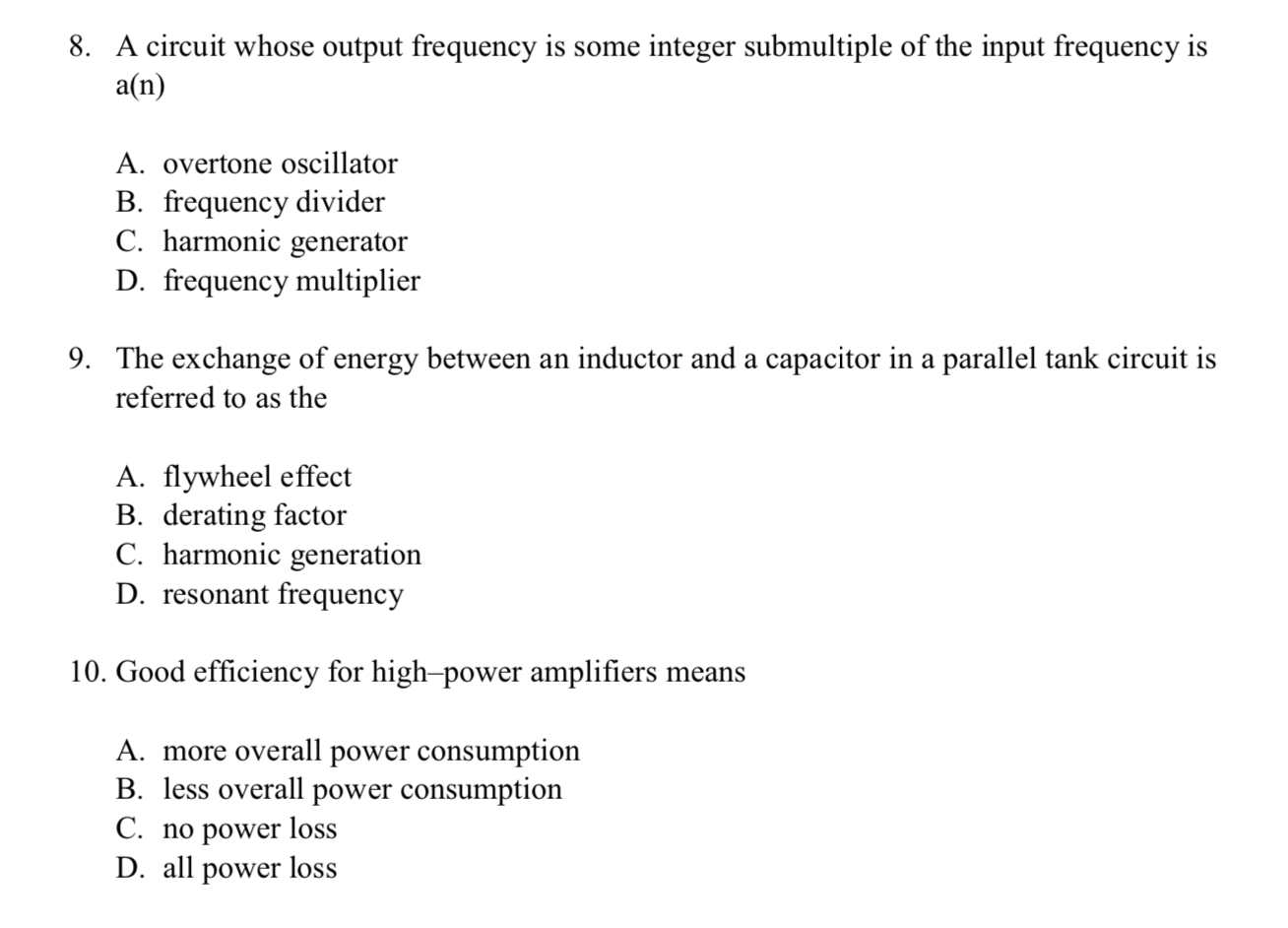 Solved Part B: Multiple Choice Questions (Please Circle your | Chegg.com