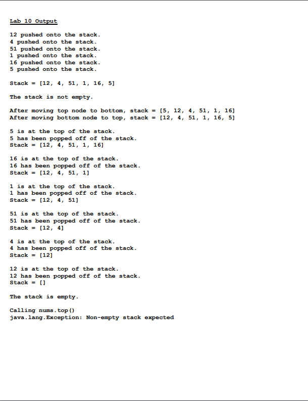 A stack is a LIFO (last in first out) data structure | Chegg.com