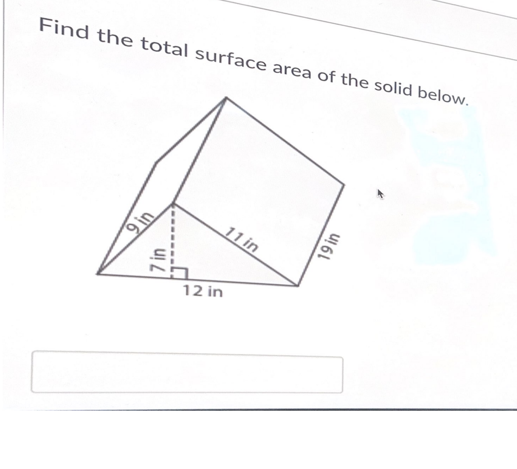 Solved Find the total surface area of the solid below. | Chegg.com