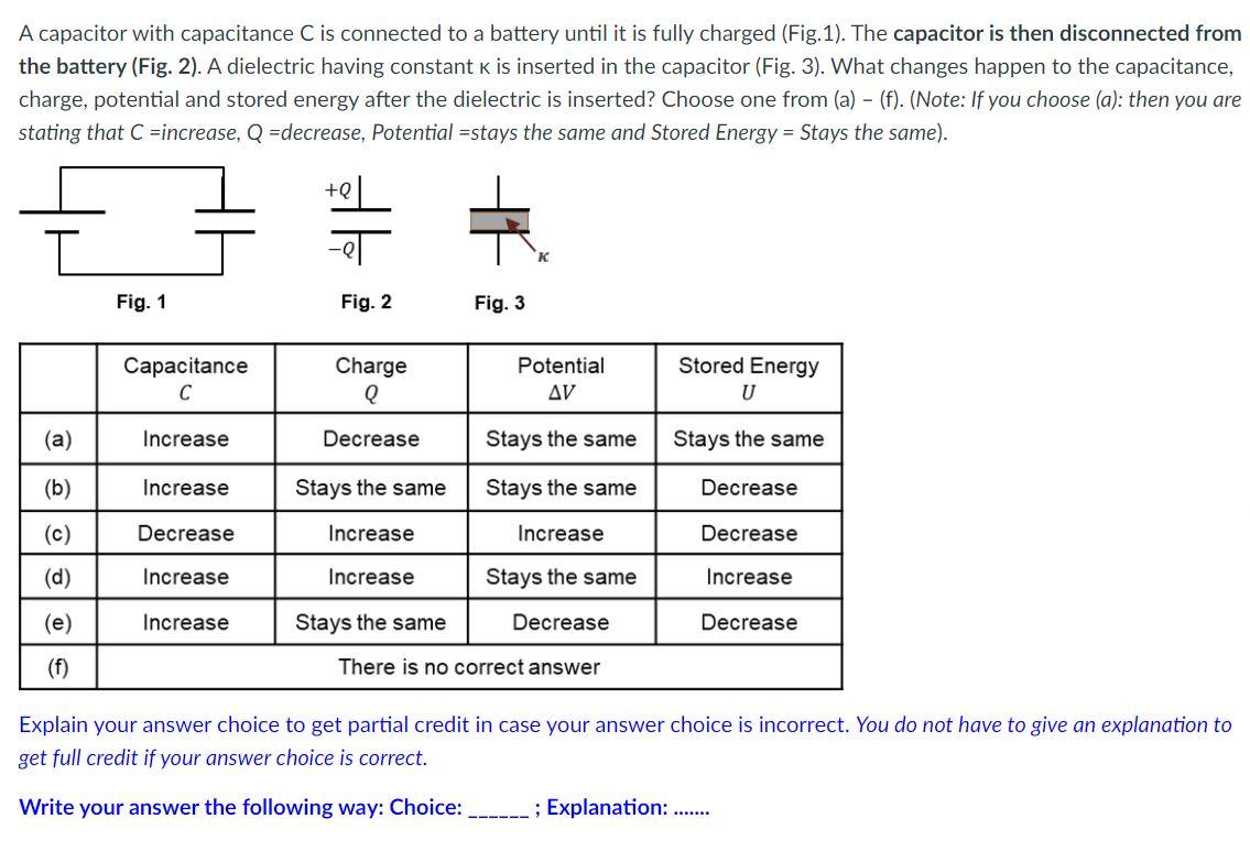 Solved A capacitor with capacitance C is connected to a | Chegg.com