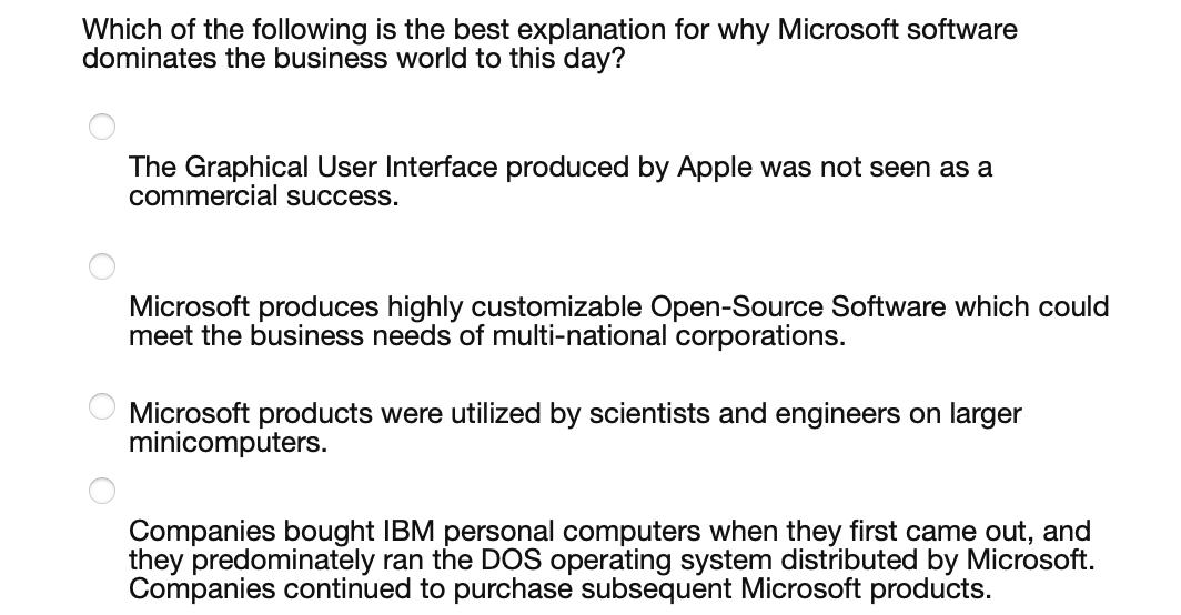 Solved Which of the following is a reason cited by Linus | Chegg.com