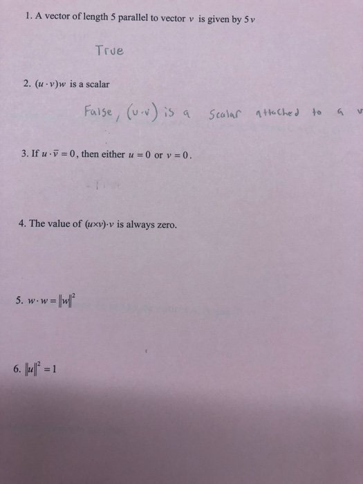 Solved 1. A vector of length 5 parallel to vector v is given | Chegg.com