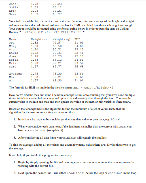 Solved PART B: DATA PROCESSING On-line students: you can do | Chegg.com