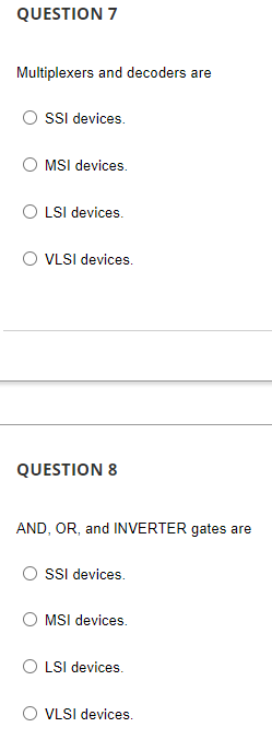 Solved Multiplexers and decoders are SSI devices. MSI | Chegg.com