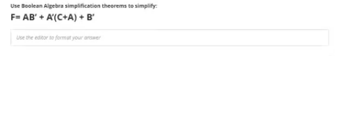 Solved Use Boolean Algebra simplification theorems to | Chegg.com