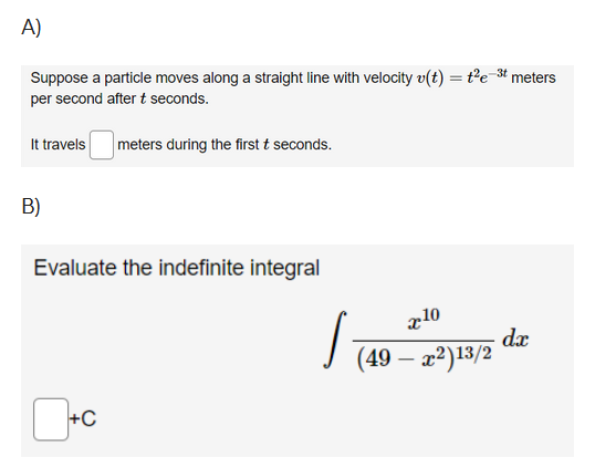 Solved Suppose a particle moves along a straight line with | Chegg.com