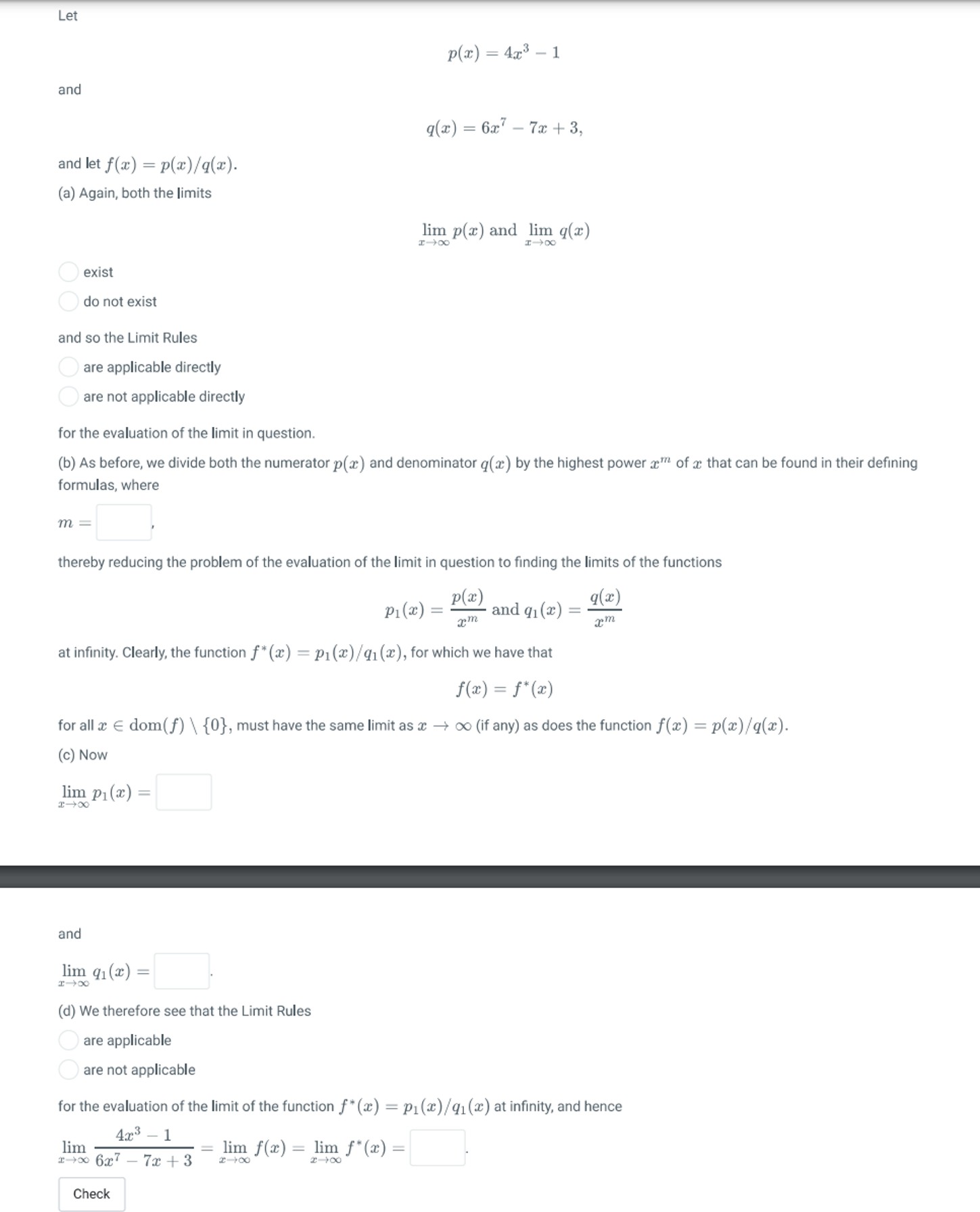 Solved p(x)=4x3-1andq(x)=6x7-7x+3and let f(x)=pxq(x).(a) | Chegg.com