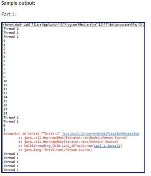 Solved Part 1 Demonstrate Concurrentmodificationexception