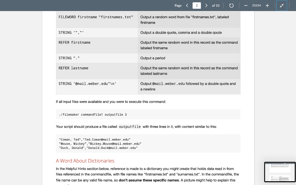 Page of 10 ZOOM + Lab 6: Filemaker Introduction | Chegg.com