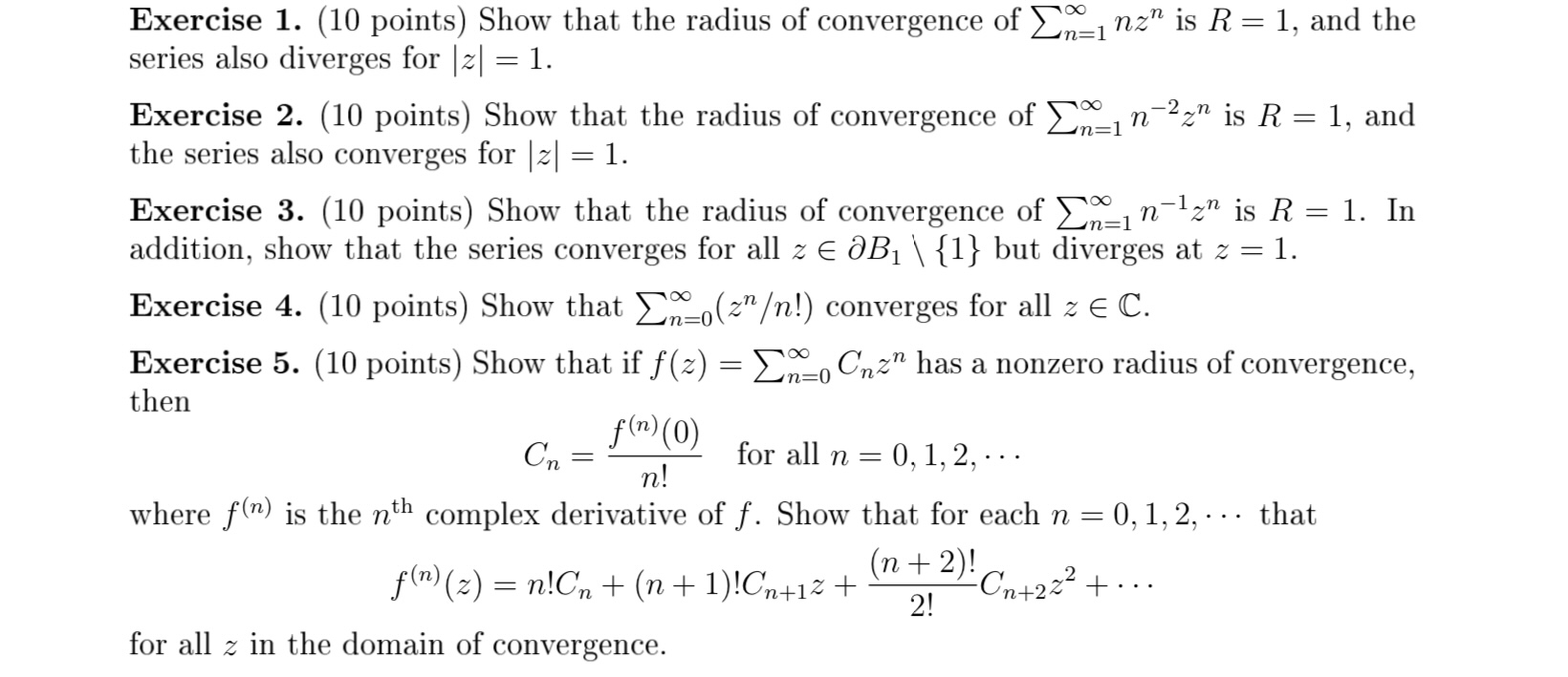 Solved Exercise 1. (10 points) Show that the radius of | Chegg.com
