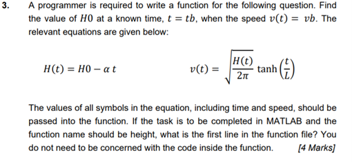 Solved 3. A programmer is required to write a function for | Chegg.com