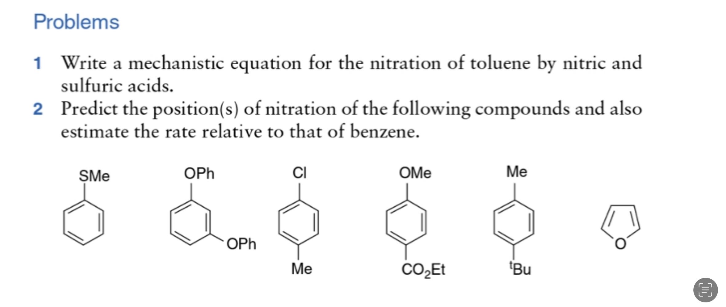 Solved Problems 1 Write a mechanistic equation for the | Chegg.com